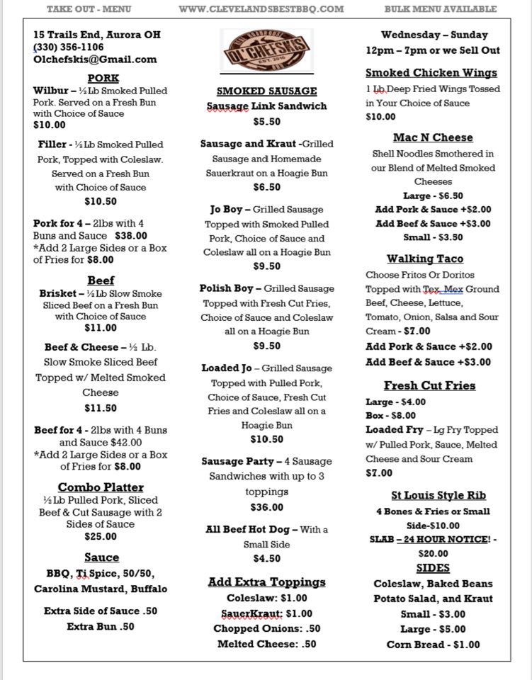 Ol'Chefski's BBQ - Ol'Chefski's BBQ | Cleveland's Best BBQ