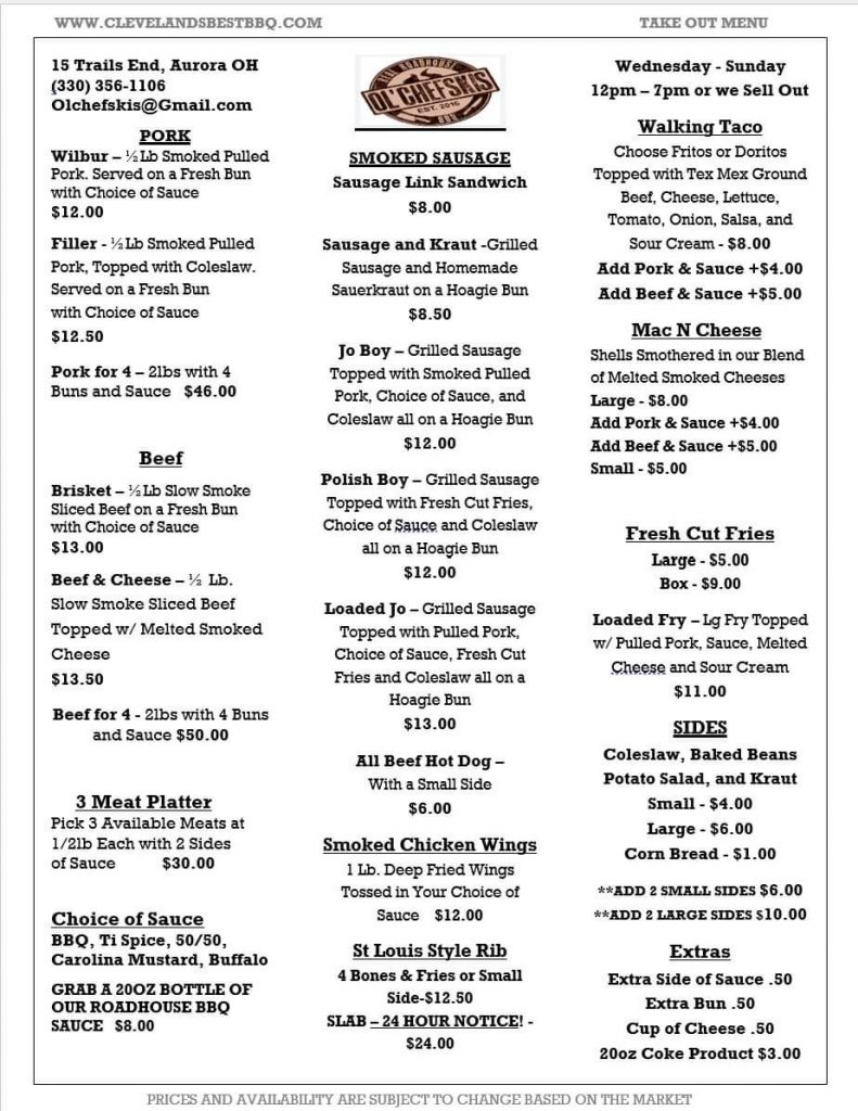 Ol'Chefski's BBQ - Ol'Chefski's BBQ | Cleveland's Best BBQ